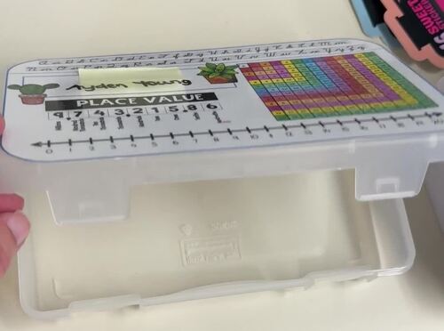 Upper Elementary Pencil Box Name Tag by Chases Chalkboard Corner