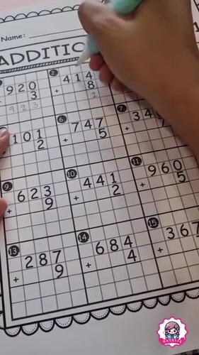 Engaging Math First Grade Graph Paper Addition Worksheets for 3 Digit ...