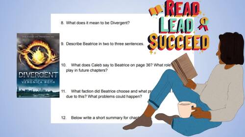 DIVERGENT + INSURGENT Chapter Worksheets BUNDLE by Skye's Workshop