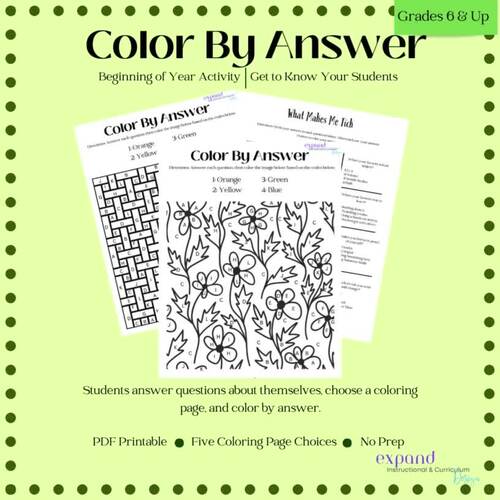 About Me: Beginning of Year, Get to Know Your Students | TPT