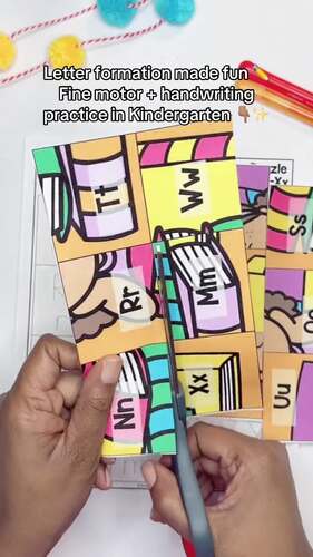 Kindergarten Literacy Centers Mystery Picture Spring Puzzles Low Prep ...