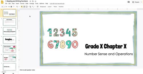 Grade 6 NEW Ontario Math - Place Value Digital Slides by My Call to Teach