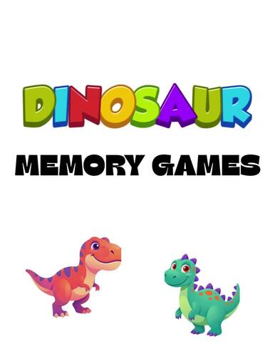 Dinosaur Memory Game Activities | Matching, Count & Shadow Games ...