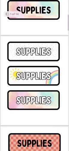Visual Supplies by CuteOnABudget | TPT
