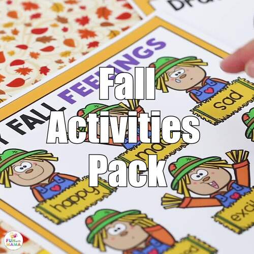 Fall Activities Pack - Fun Fall Themed Activity Sheets for Kindergarten ...
