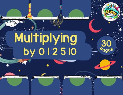 Multiplying by 0 1 2 5 10 - Multiply by Power of 10 Practice Worksheets
