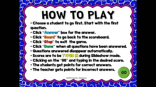Area Review Powerpoint Game by Teacher Gameroom | TPT
