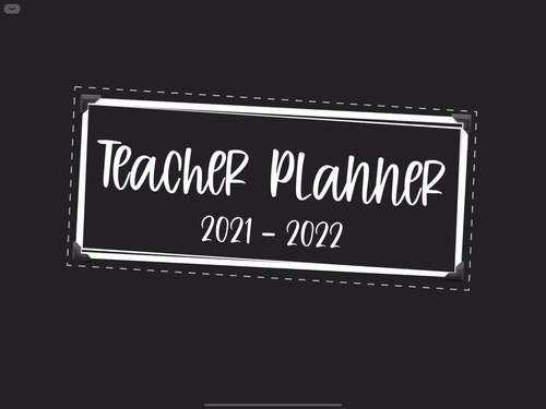 Digital Teacher Planner 2021-2022 Black and Gray by Upwards Life