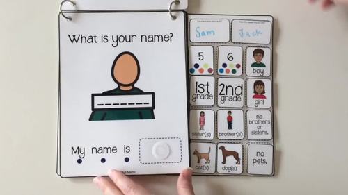 Getting to Know You Interactive Book for Personal Questions by Cat Says ...