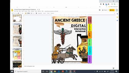 Digital Interactive Notebook | Ancient Greece Google Classroom Distance ...
