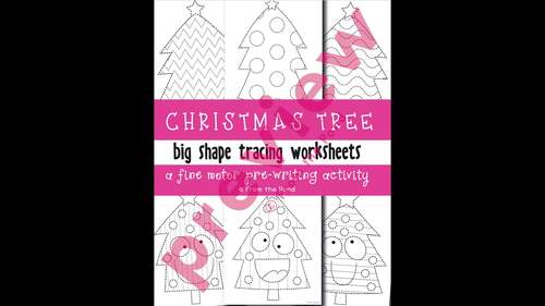 Christmas Tree Tracing Activities for Fine Motor Practice by From the Pond