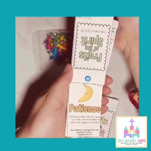 Fruits of the Spirit Mini Book Flip Book | Galatians 5:22–23 Bible ...