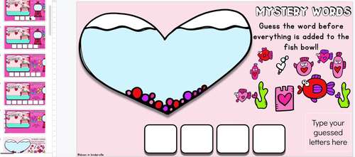 Digital Sight Word Game- Valentine Edition Distance Learning Google