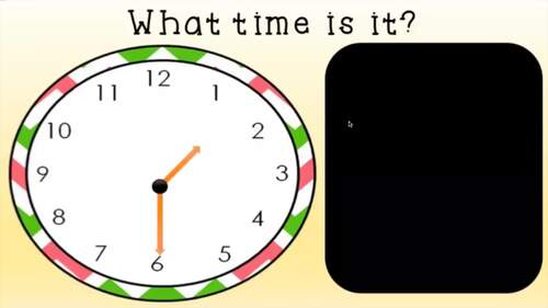 Telling Time Within 30 Minutes Google Classroom™ Flash Cards [Half Hours]