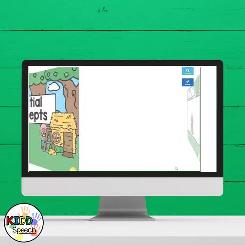 Preschool Speech Therapy Three Little Pigs BOOM Cards Spatial Concepts ...