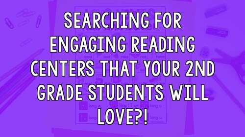 Second Grade Back to School Reading Center Games & Activities | August ...