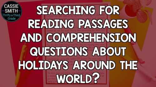 Christmas Around The World Reading Passages Comprehension Christmas ...