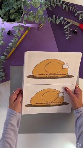 Statement or Question Task Cards, Thanksgiving theme, L 2.1, L 2.2