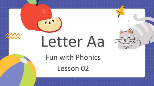 Phonics Letter A Full Lesson Plan (PPT + Worksheet) - Lesson 2 | TPT