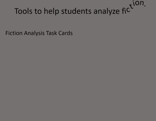 Elements of Fiction Task Cards by Upper Elementary Antics | TPT