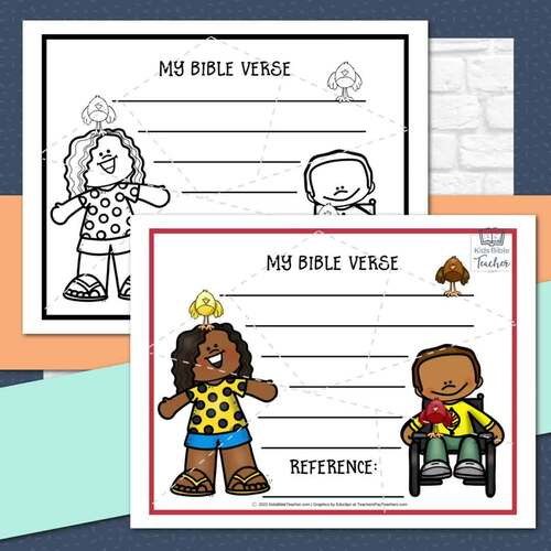 Bible Memory Verse Puzzles for 1st Grade, 2nd Grade - 8 Different Designs