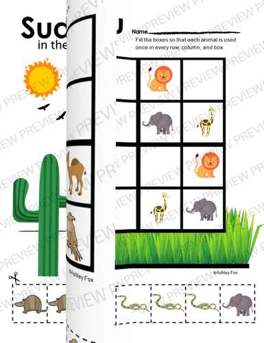 Cut & Paste Picture Sudoku Puzzles, Soduko Math, Sodoku, Suduko, Soduku ...
