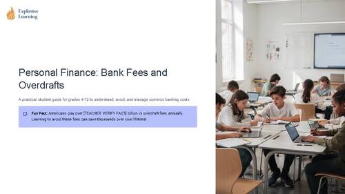 Bank Fees & Account Costs | Financial Literacy PowerPoint Lesson