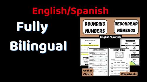 Rounding Numbers - Redondear Números - English Spanish by Your Maestra ...