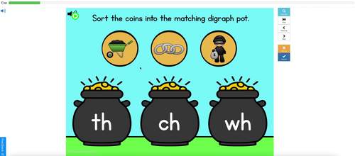 Digraph Matching | St Patrick's Day Boom Cards by Teaching Autism