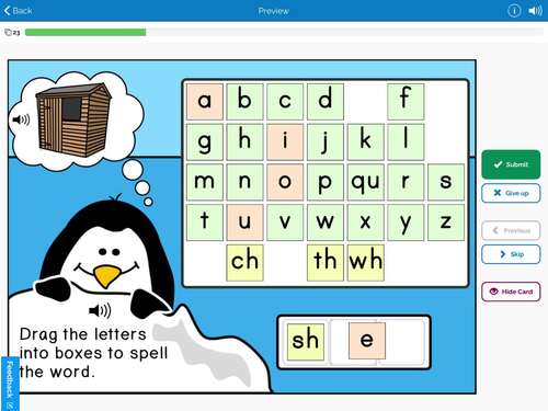 Winter Consonant Digraphs Spelling BOOM CARDS Orton Gillingham | TPT