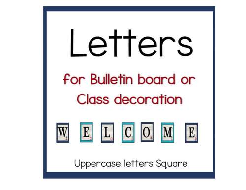 Printable Bulletin letters| Class Decor| Under the Sea Nautical theme