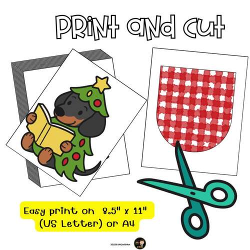 Dachshund Through the Snow with a Good Book Bulletin Board Kit by JNC ...