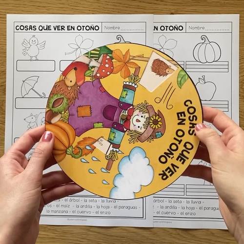 EL OTOÑO - Rueda de Vocabulario by My Teaching Factory | TPT