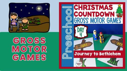 Christian Christmas Activities - JOURNEY to Bethlehem Gross Motor Games