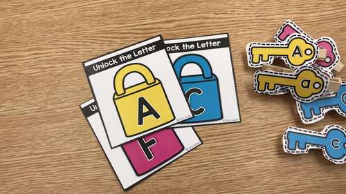 Alphabet Unlock the Letter by Tara West - Little Minds at Work | TPT