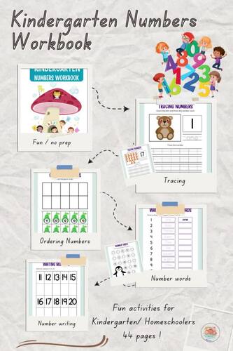 Kindergarten Number Practice Pack by Kto5th | TPT