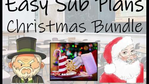 Emergency Sub Plans | Christmas Bundle | 5th Grade & 6th Grade | TPT