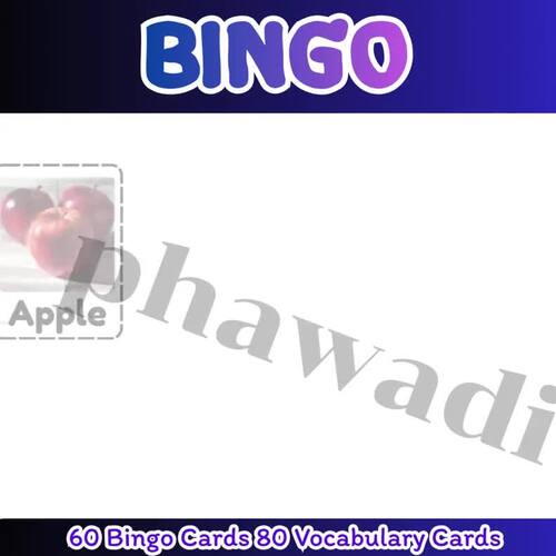 Fruit Bingo Game | Printable ESL Vocabulary Activity for Kids / Grade 1–3