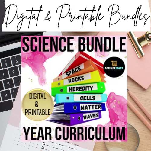 Science Digital Resources Year Curriculum Bundle - Earth, Physical Life ...