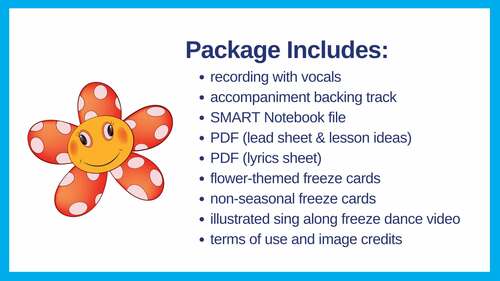 Spring Game Song Package - Spring Freeze Dance - Flower Song | TPT