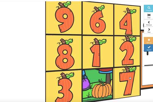 Boom Cards Fall Mystery Picture Addition and Subtraction Distance Learning