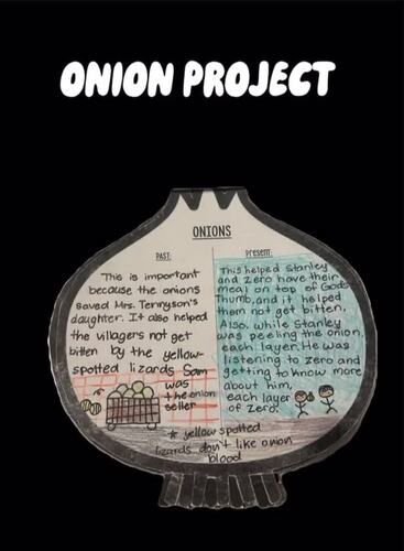 Onion "Layers" Craft Literary Analysis Book Project for Holes by Louis ...
