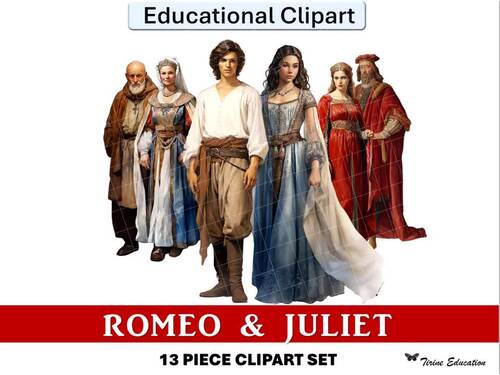 Romeo and Juliet: Clipart by Tirine Education | TPT