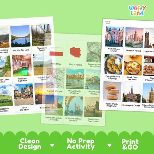 Poland Flashcards for Kids | Map, Flag, Landmarks, Culture & Food ...
