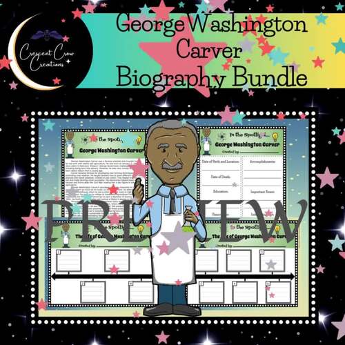 Scientist & Inventor George Washington Carver Biography Bundle | TPT