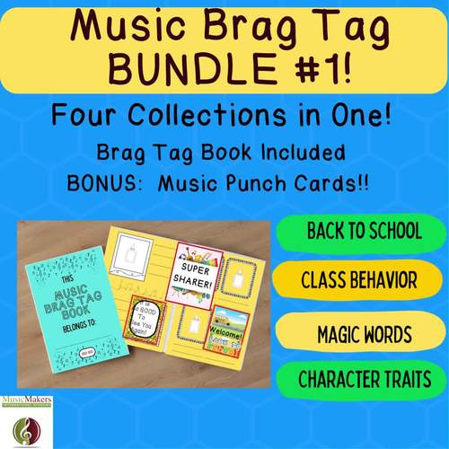 Music Behavior Rewards, Classroom Management Incentives, Brag Tags ...