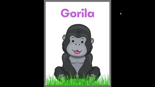 Wild Animals Flashcards in Spanish. 16 Printable Spanish Animal Posters ...