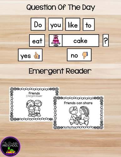 Love & Friendship Math and Literacy Centers For Preschool Pre-K and ...