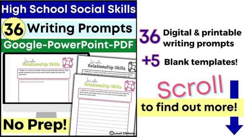 Conflict Resolution Social Skills Worksheets Activities Writing Prompts SEL