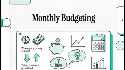 Monthly Budgeting Lesson | Financial Literacy | High School | TPT